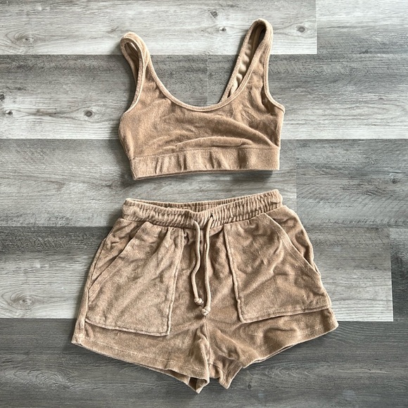 Zara | Shorts | Zara Twopiece Terry Cloth Outfit | Poshmark